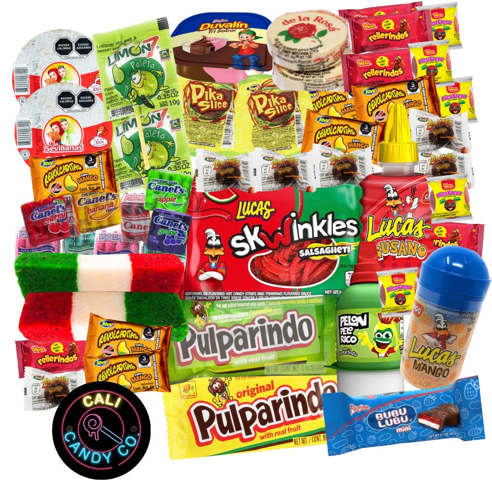 50 Piece Spicy Sweet Mexican Candy Variety Box - Etsy