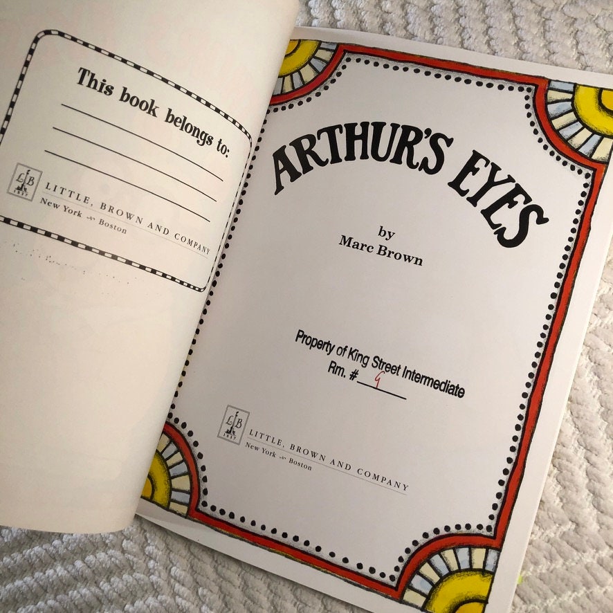 Vintage 1979 arthur's Eyes Softcover Book by - Etsy