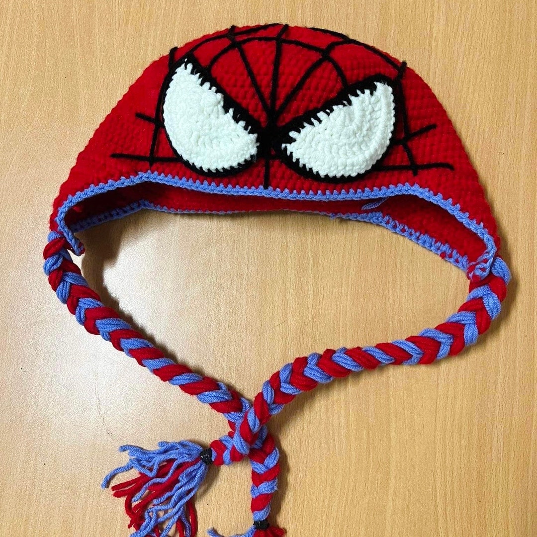 Crochet Spiderman Hat | Spiderman Beanie Crochet | Ghost Spider ...