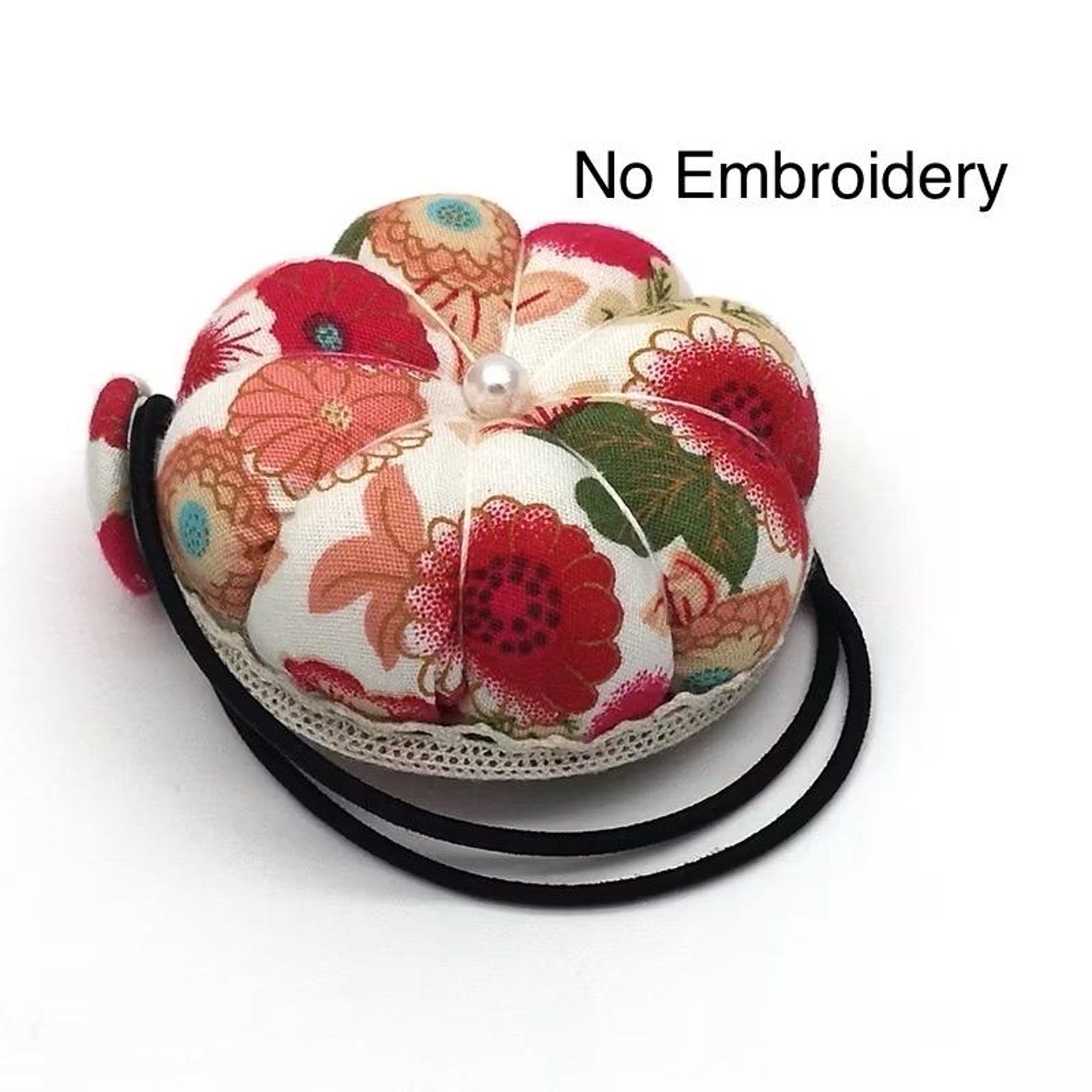 Hand Embroidered Pin Cushion | Round Pumpkin Pincushion | Sewing Room ...