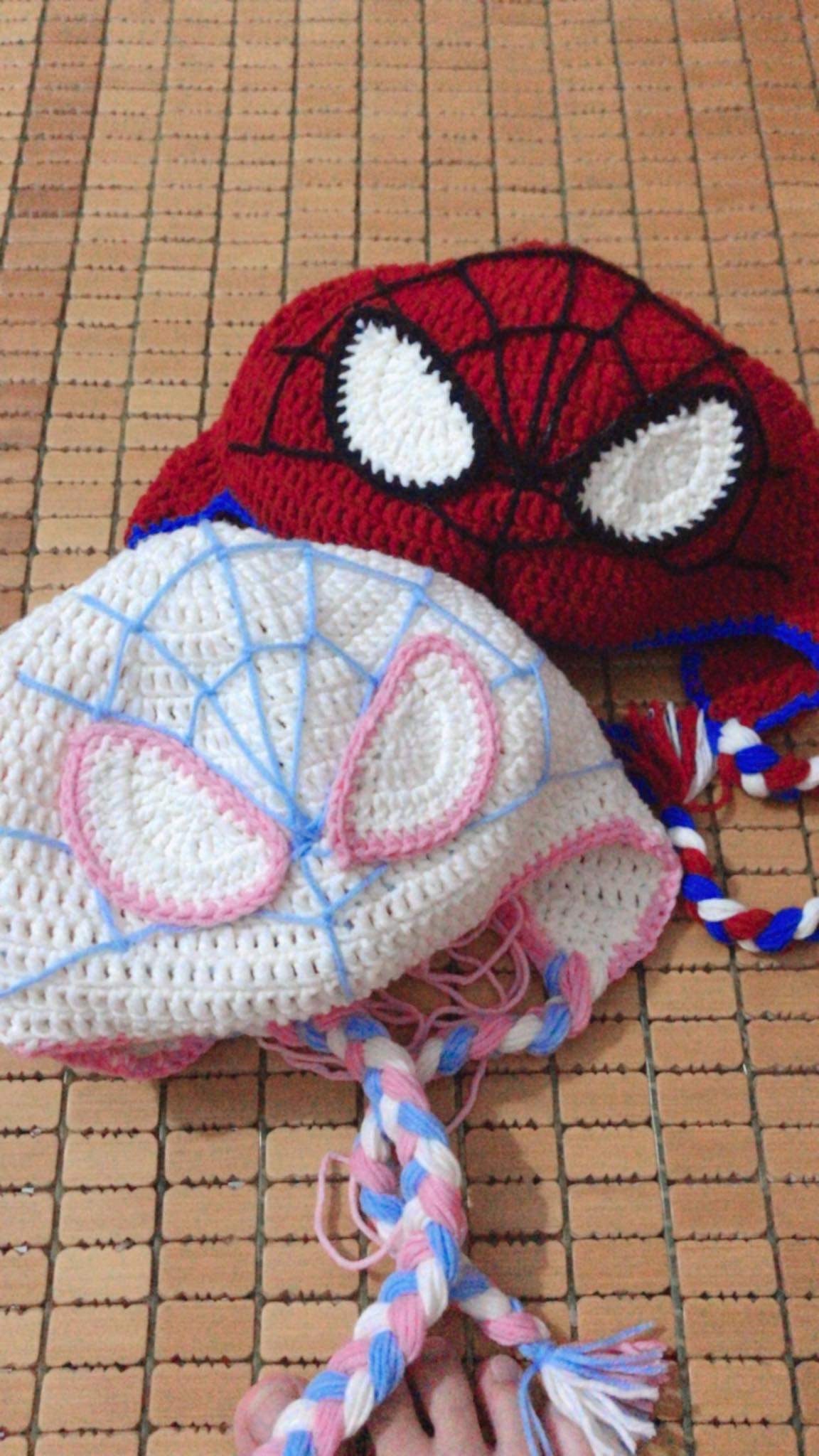 Crochet Spiderman Hat | Spiderman Beanie Crochet | Ghost Spider ...