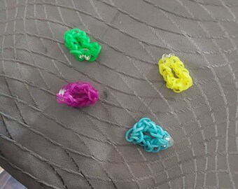 Rainbow Loom Bracelet Single Chain With Rings - Etsy