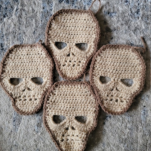 Filet 'skull and Bats' Crochet Chart Pattern for - Etsy