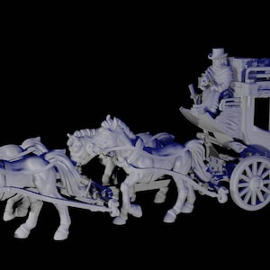 Stagecoach Wagon 28mm Horse Cart 32mm Dungeons and Dragons Carriage ...