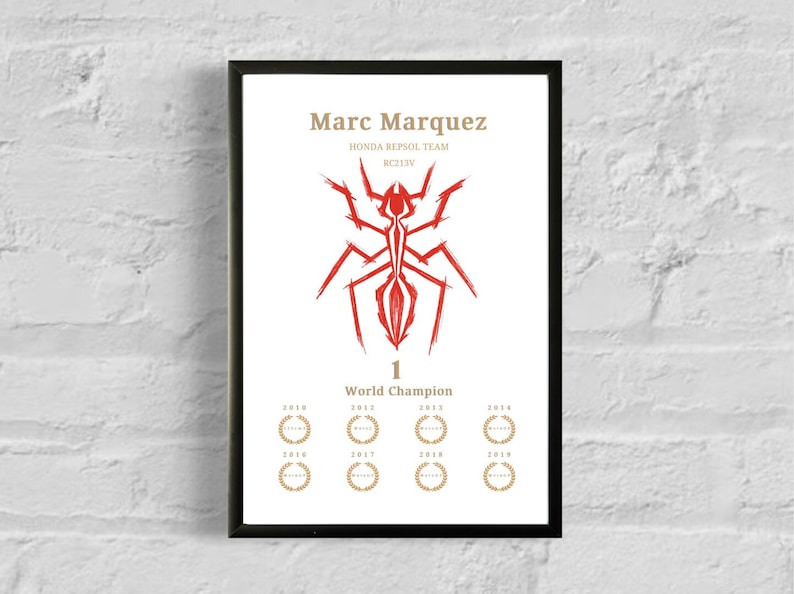 Marc Marquez Honda Repsol Redbull Poster Digital Download - Etsy