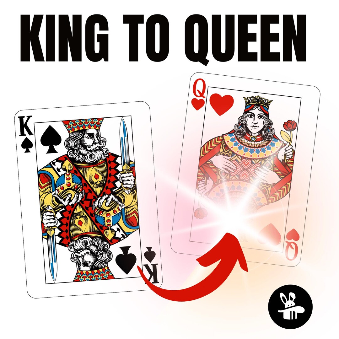 King to Queen Changing Card: Easy Magic Trick - Etsy