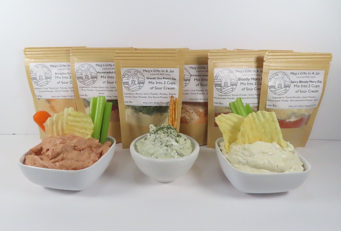 Gourmet Dip Mixes Gift Set of 4 Dips Bloody Mary Dip Mix - Etsy
