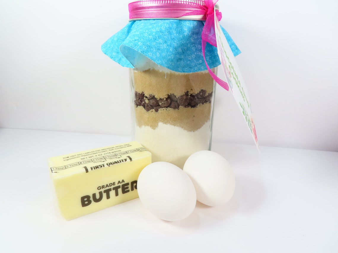2 Pack Chocolate Chip Cookie Mix in A Jar - Etsy