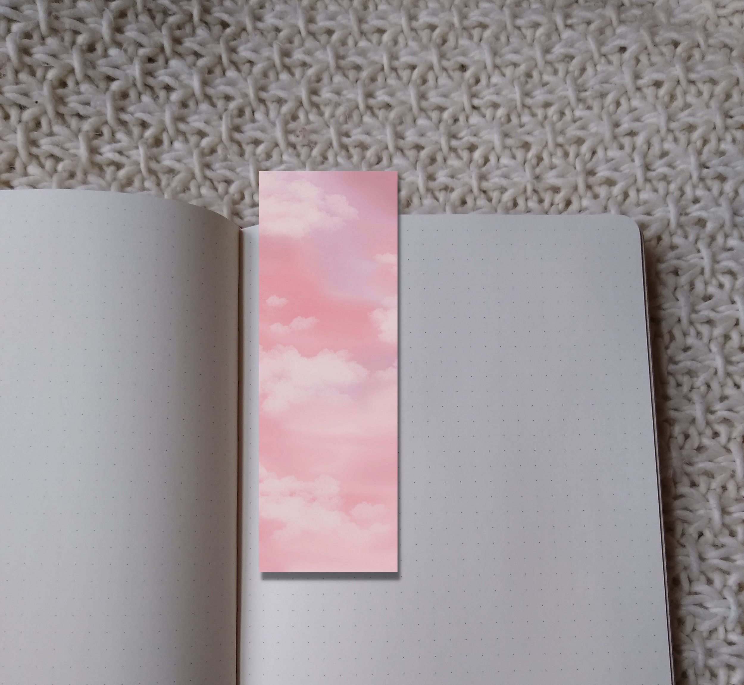 Pink Sunset-inspired Printable Bookmark - Print and Use PDF - Book ...