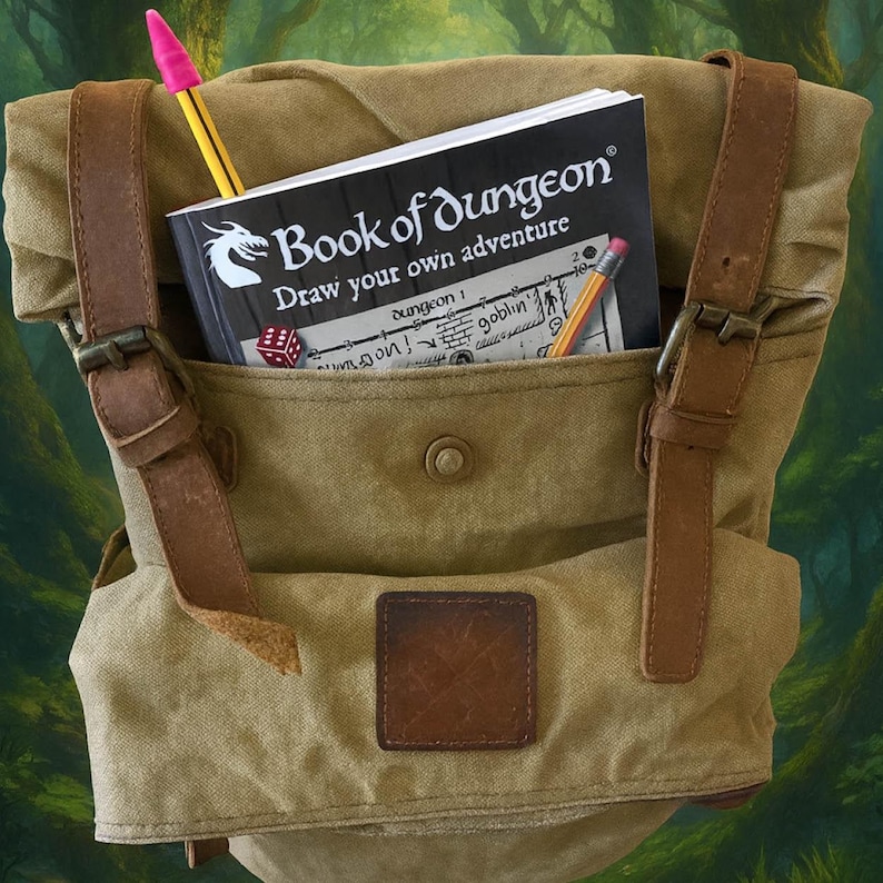 Book of Dungeon - A Dungeon-scrawler Draw-and-play Adventure Book - 100 ...