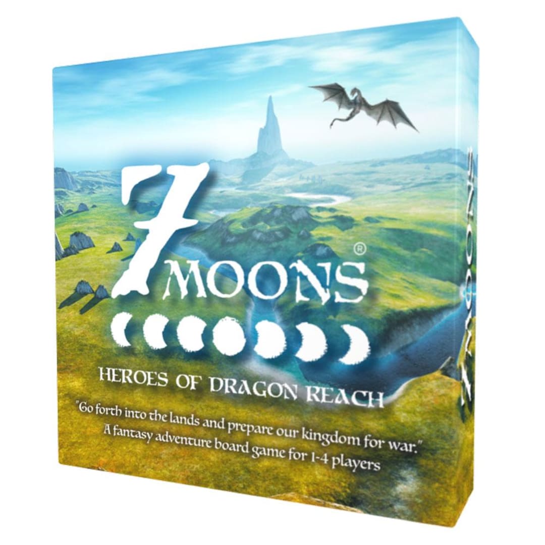 7 Moons: Heroes of Dragon Reach - A Fantasy Adventure Board Game for 1-4 Players - Deluxe ...