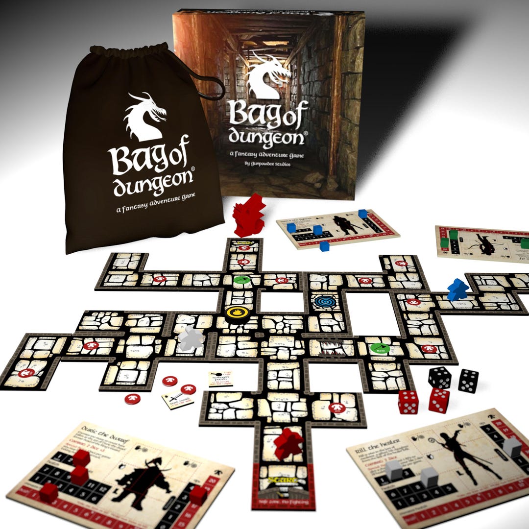 Bag of Dungeon | Fantasy Dungeon Crawler Board Game for 1–4 Players ...