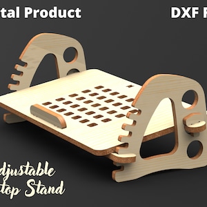 Adjustable Laptop Stand up to 15.6 Inch - Dxf Files - Etsy