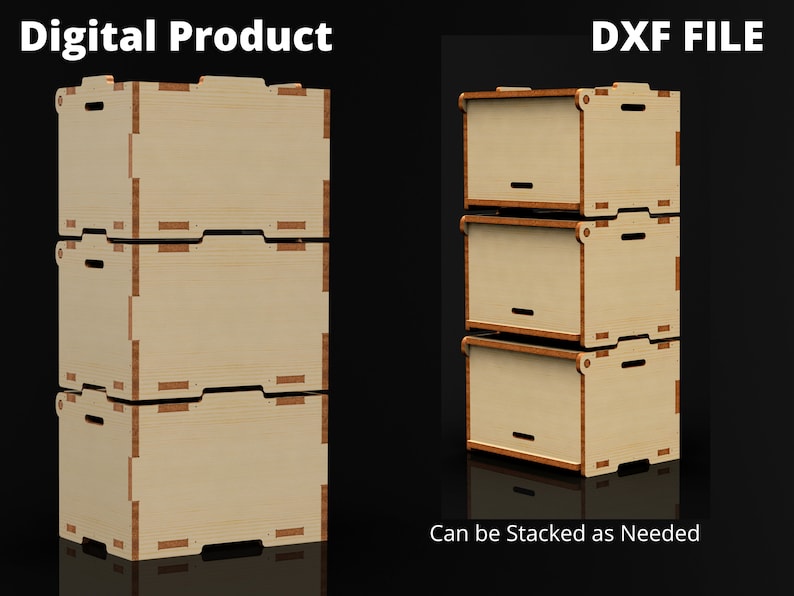 Stackable Wardrobe, Wardrobe Organizer, Wardrobe Storage - Cut Files - Etsy