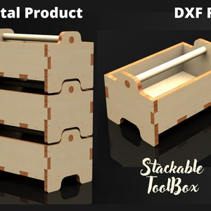 Stackable Toolbox Tool Storage Organizer - DXF File - Etsy