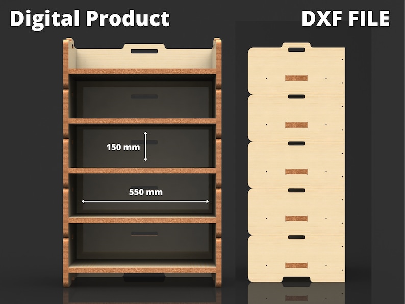 Stackable Shoe Rack, Shoe Storage, Shoe Shelf - Dxf Files - Etsy