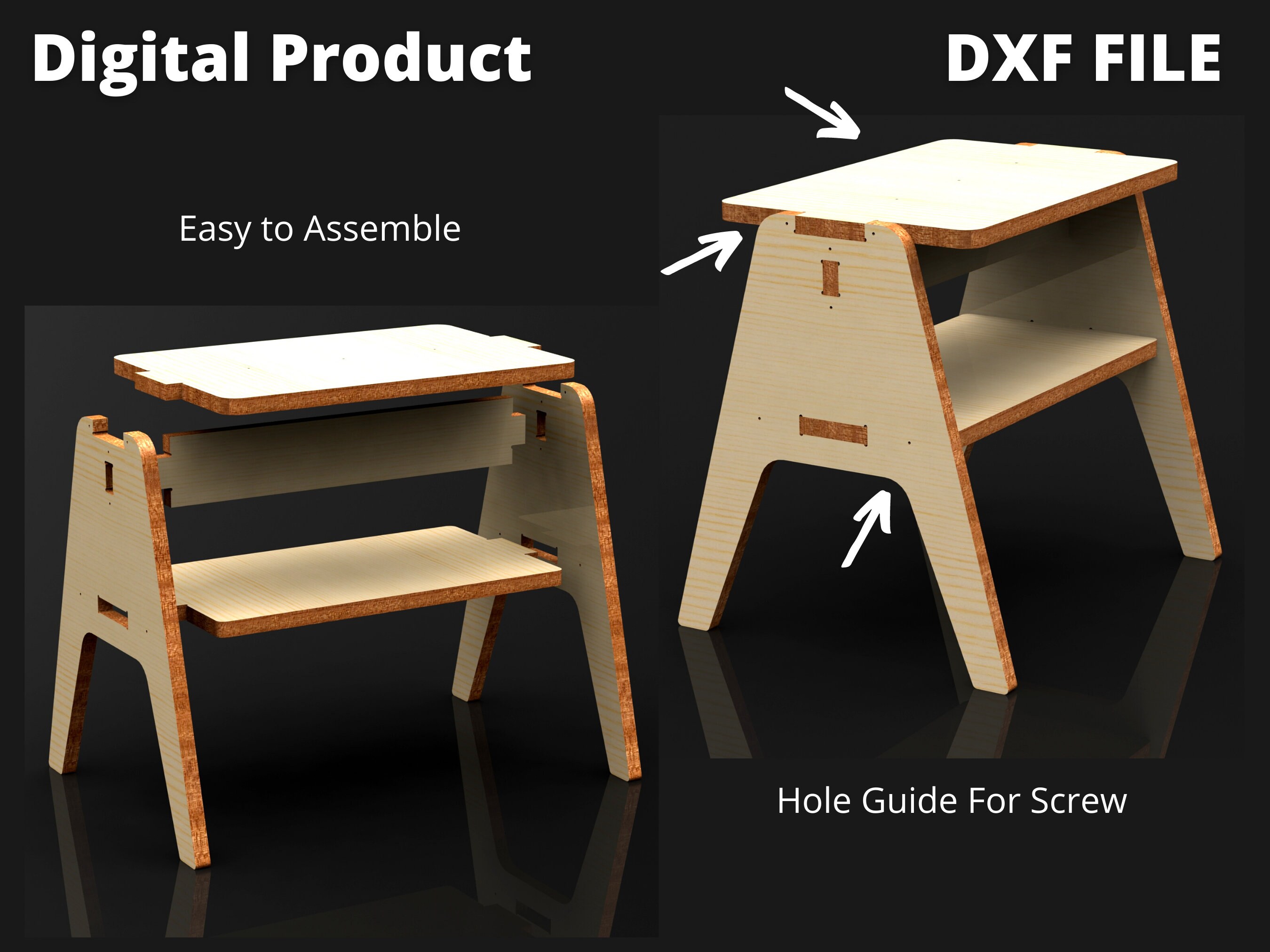 Stackable Stool Chair With Storage for Adult - Cut Files - Etsy