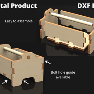 Stackable Toolbox Tool Storage Organizer - DXF File - Etsy