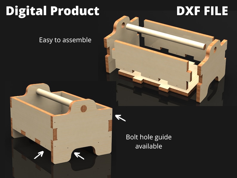 Stackable Toolbox Tool Storage Organizer - DXF File - Etsy