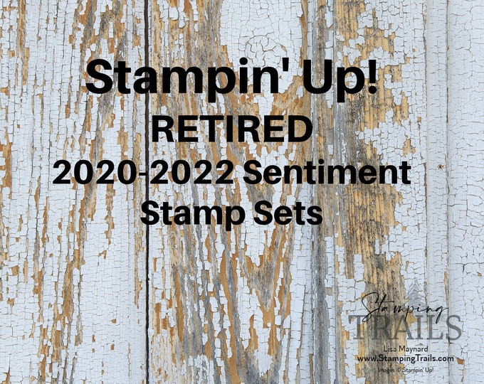 Stampin' Up! RETIRED Sentiment Stamp Sets - 2020-2022 - Etsy