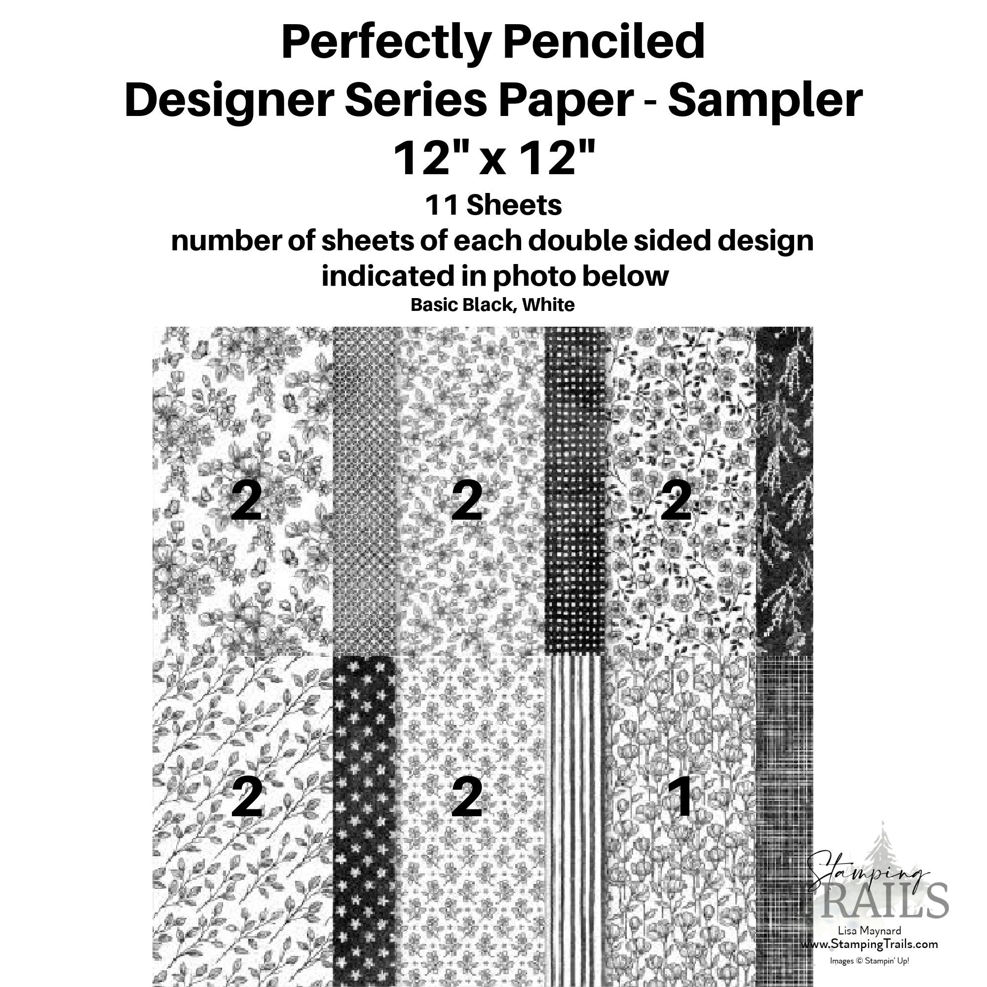 Stampin' Up! RETIRED 12" X 12" Designer Series Paper SAMPLER BUNDLES ...
