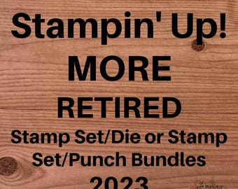 Stampin' Up! RETIRED Stamp Set/die Bundles 2023 - Etsy