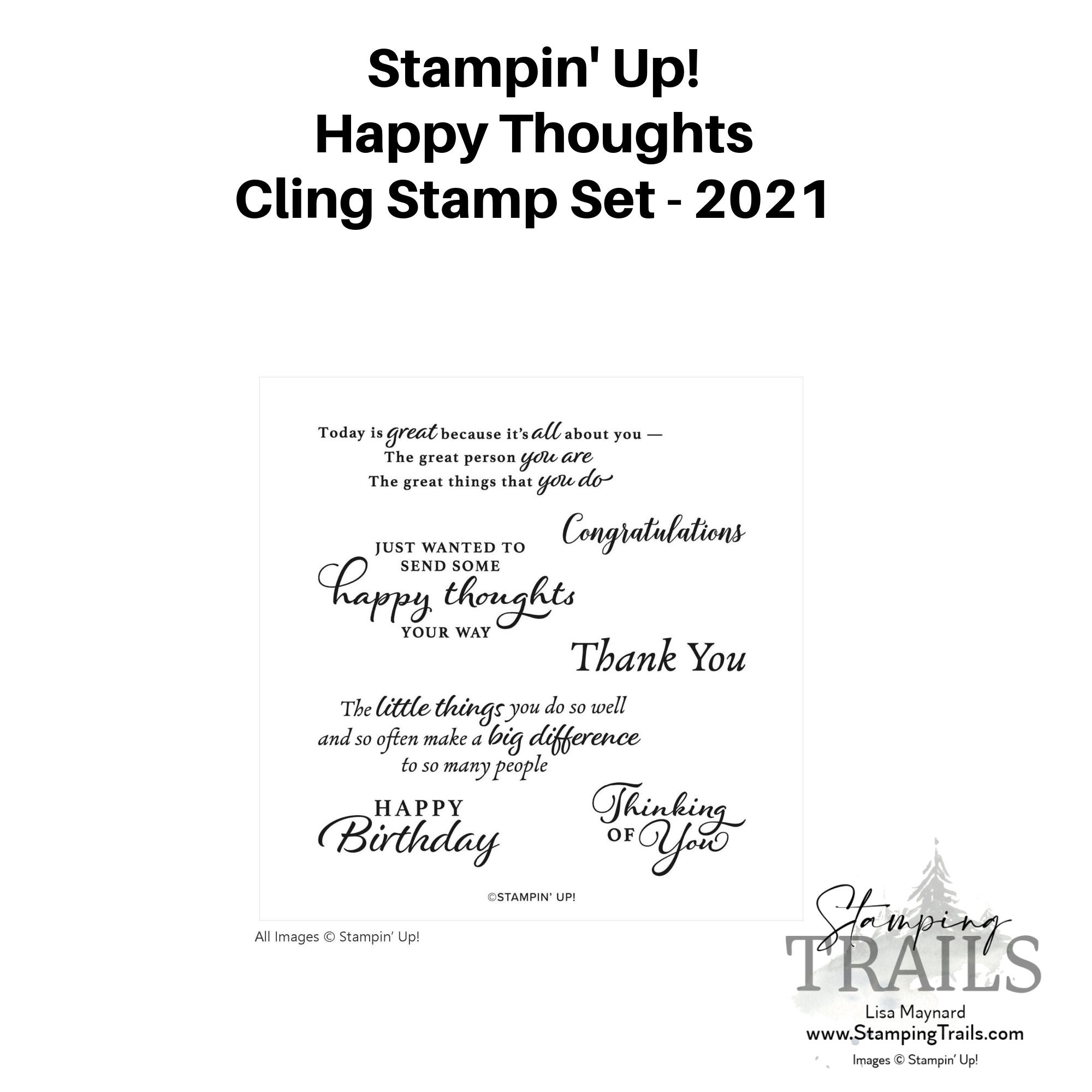 Stampin' Up RETIRED Sentiment Stamp Sets 2020-2022 - Etsy