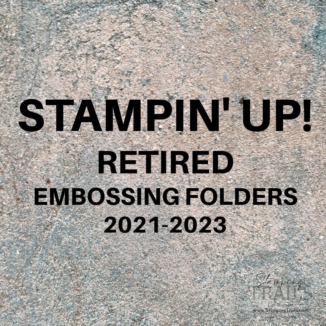 Stampin' Up! RETIRED Embossing Folders 2021-2023 - Etsy