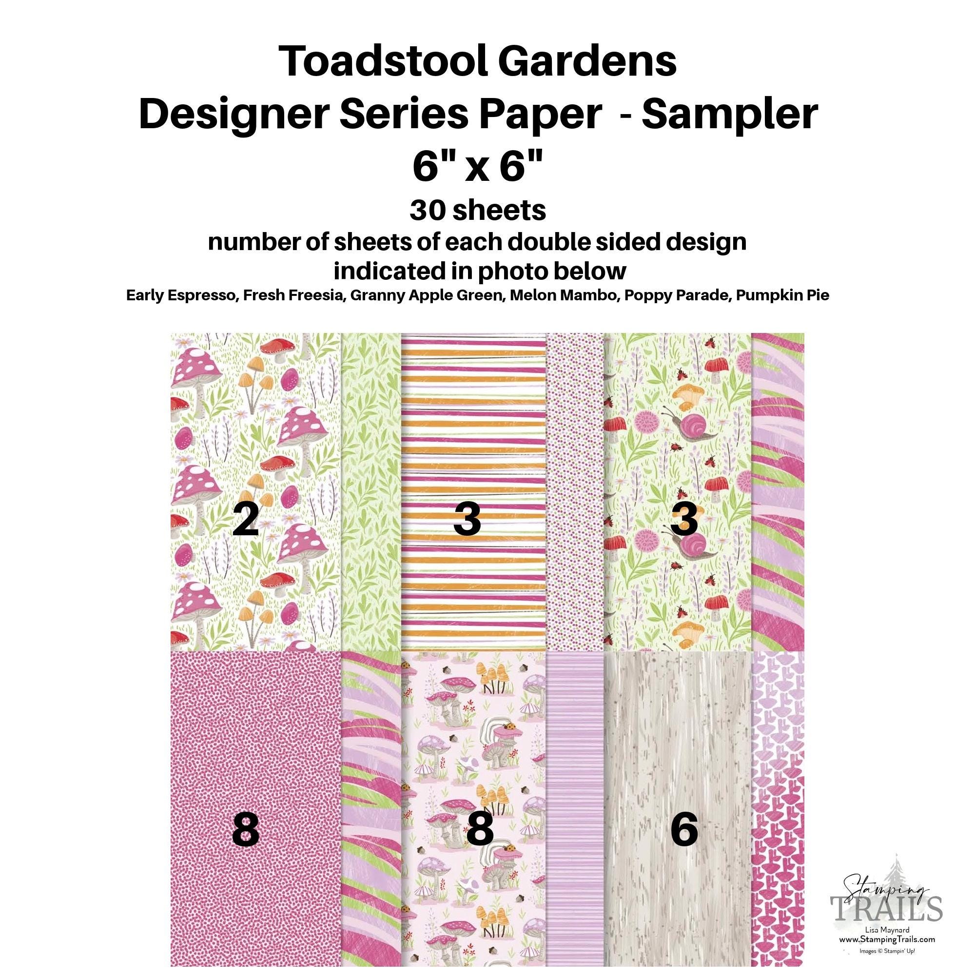 Stampin' Up! RETIRED 6" X 6" Designer Series Paper - Sampler Bundles ...