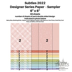 Stampin' Up! RETIRED 6" X 6" Designer Series Paper - Sampler Bundles ...