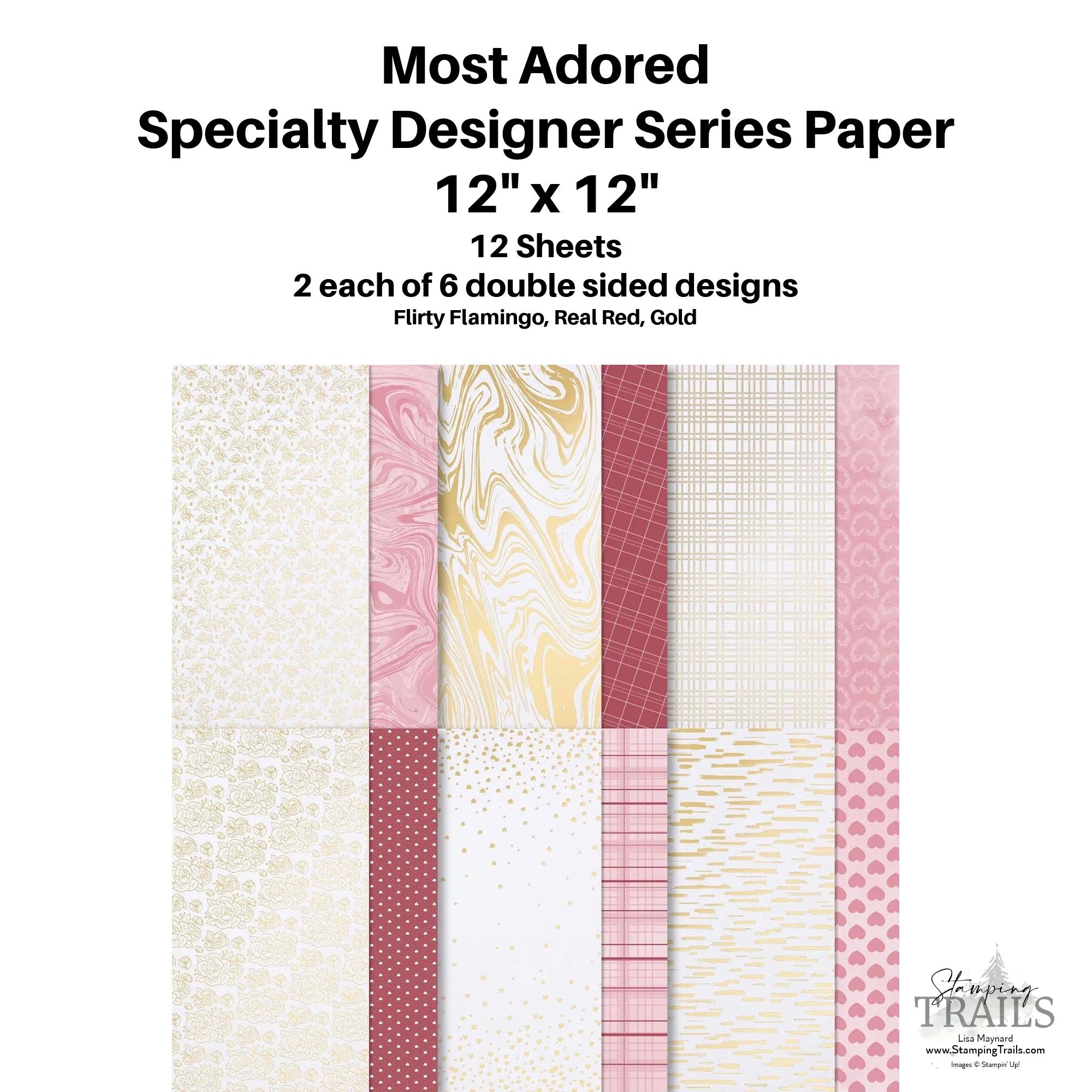 Stampin' Up! RETIRED 12" X 12" Designer Series Paper - 2023-2025 - Etsy