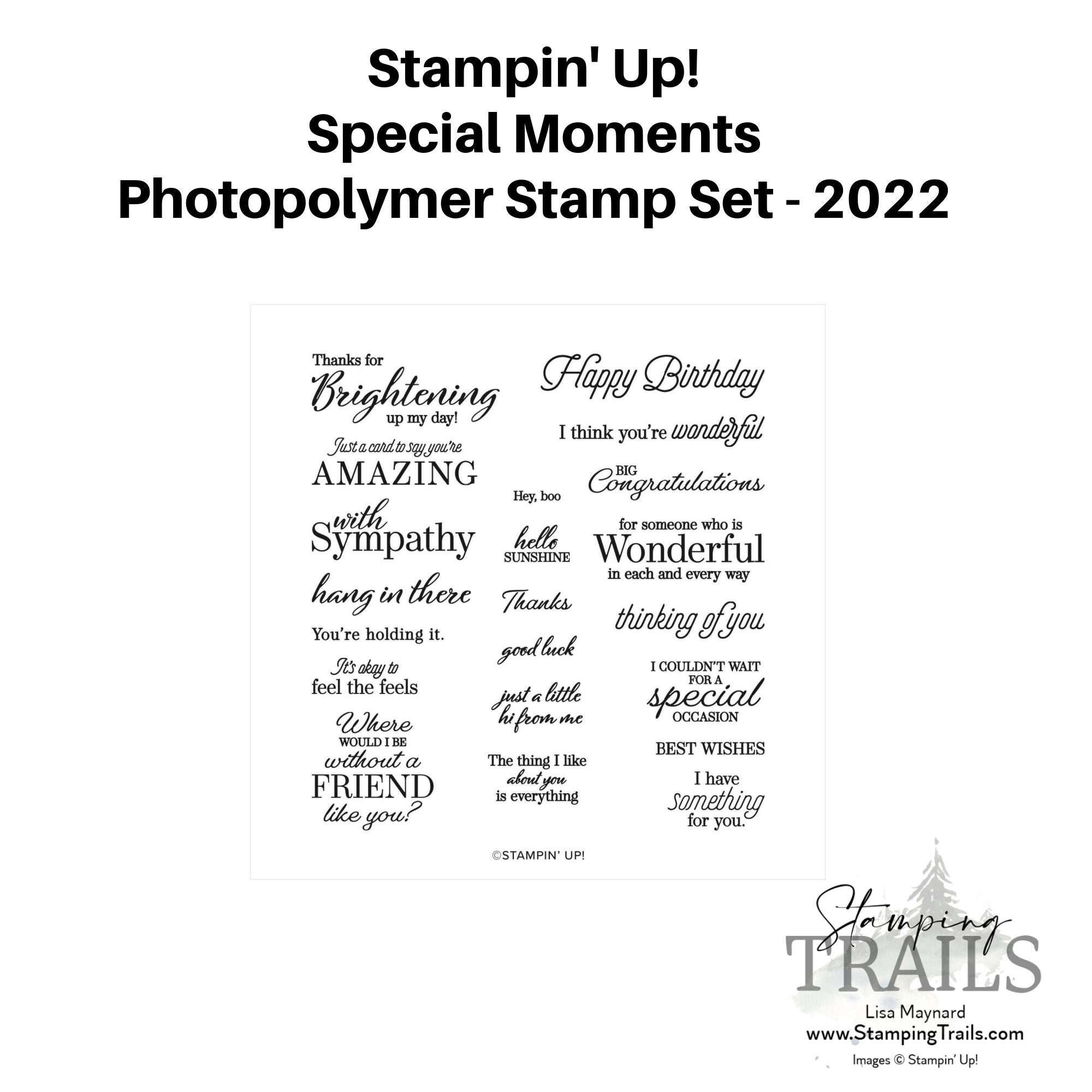 Stampin' Up RETIRED Sentiment Stamp Sets 2020-2022 - Etsy