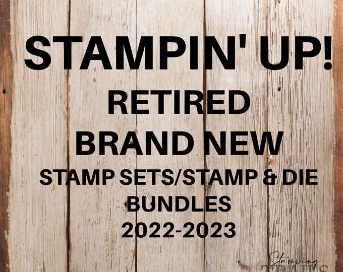 Stampin' Up! BRAND NEW RETIRED Stamp Sets/bundles 2020-2022 - Etsy