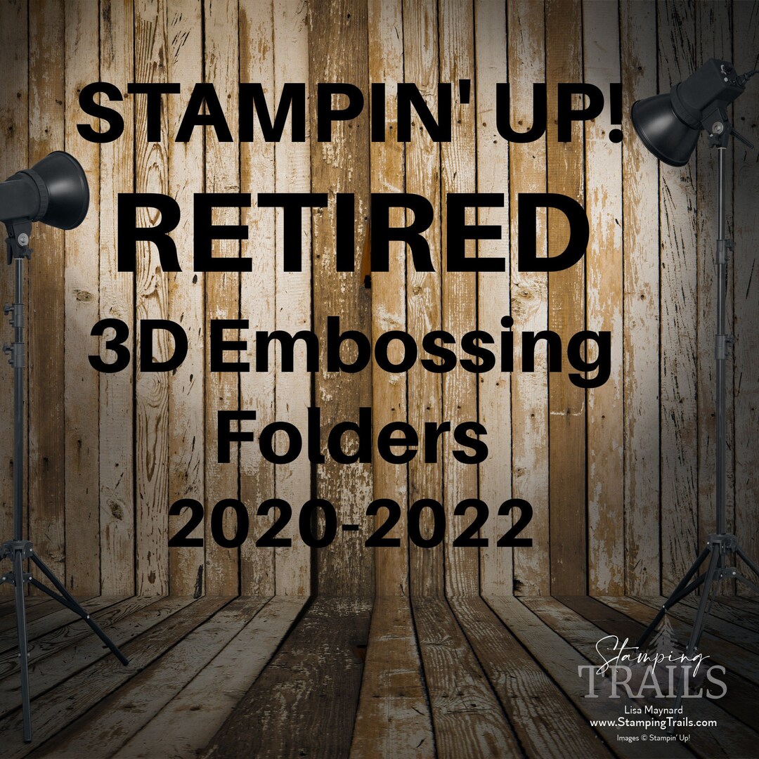 Stampin' Up RETIRED 3D Embossing Folders 2020-2022 - Etsy