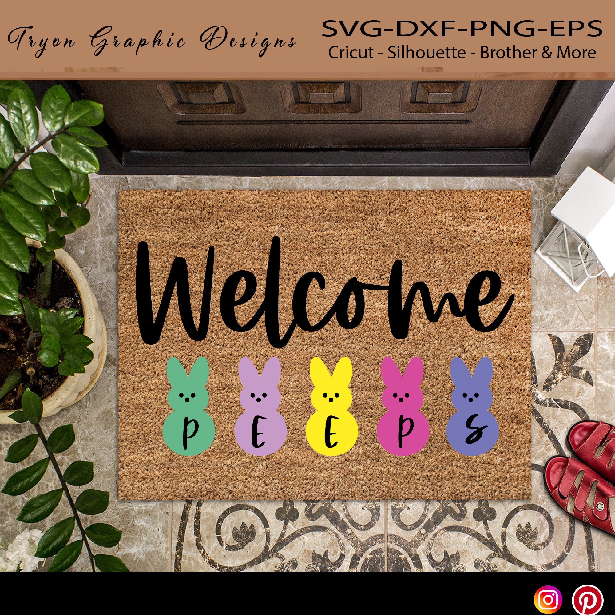 Peeps Welcome Sign Svg Easter Welcome Sign Svg-farmhouse Svg - Etsy