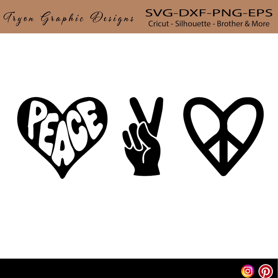 Peace Love Svg-1960 Peace Symbol-peace Sign T-shirt Svg - Etsy