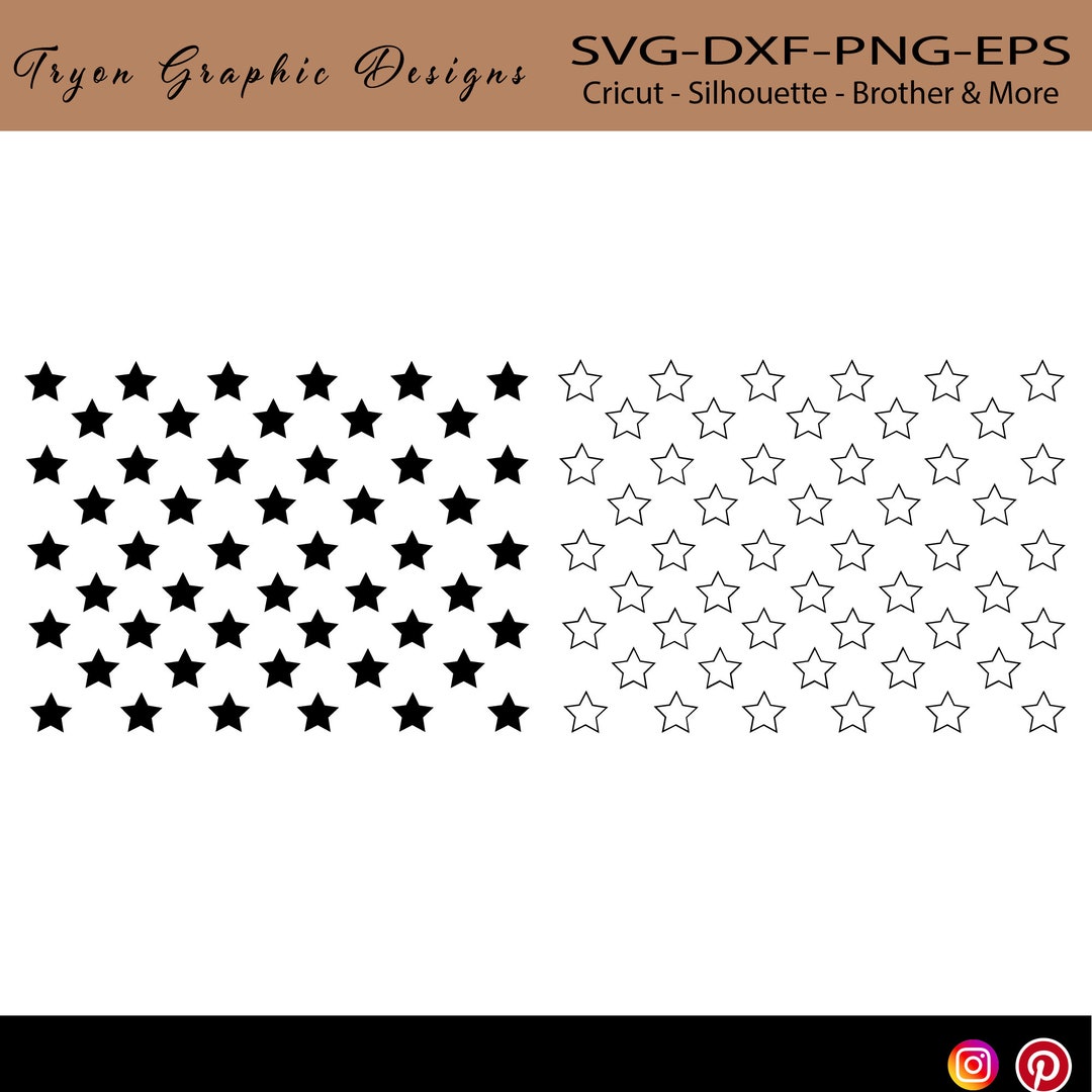 American Flag Stars Svg - USA Flag Stars- - Etsy