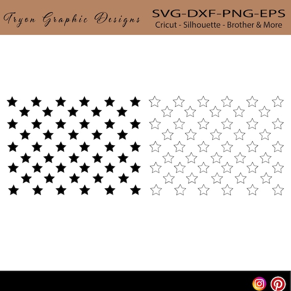 American Flag Stars Svg USA Flag Stars | Etsy