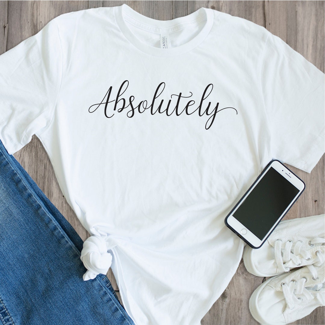 Absolutely Svg, Shirt Design, Home Decor Design - Etsy