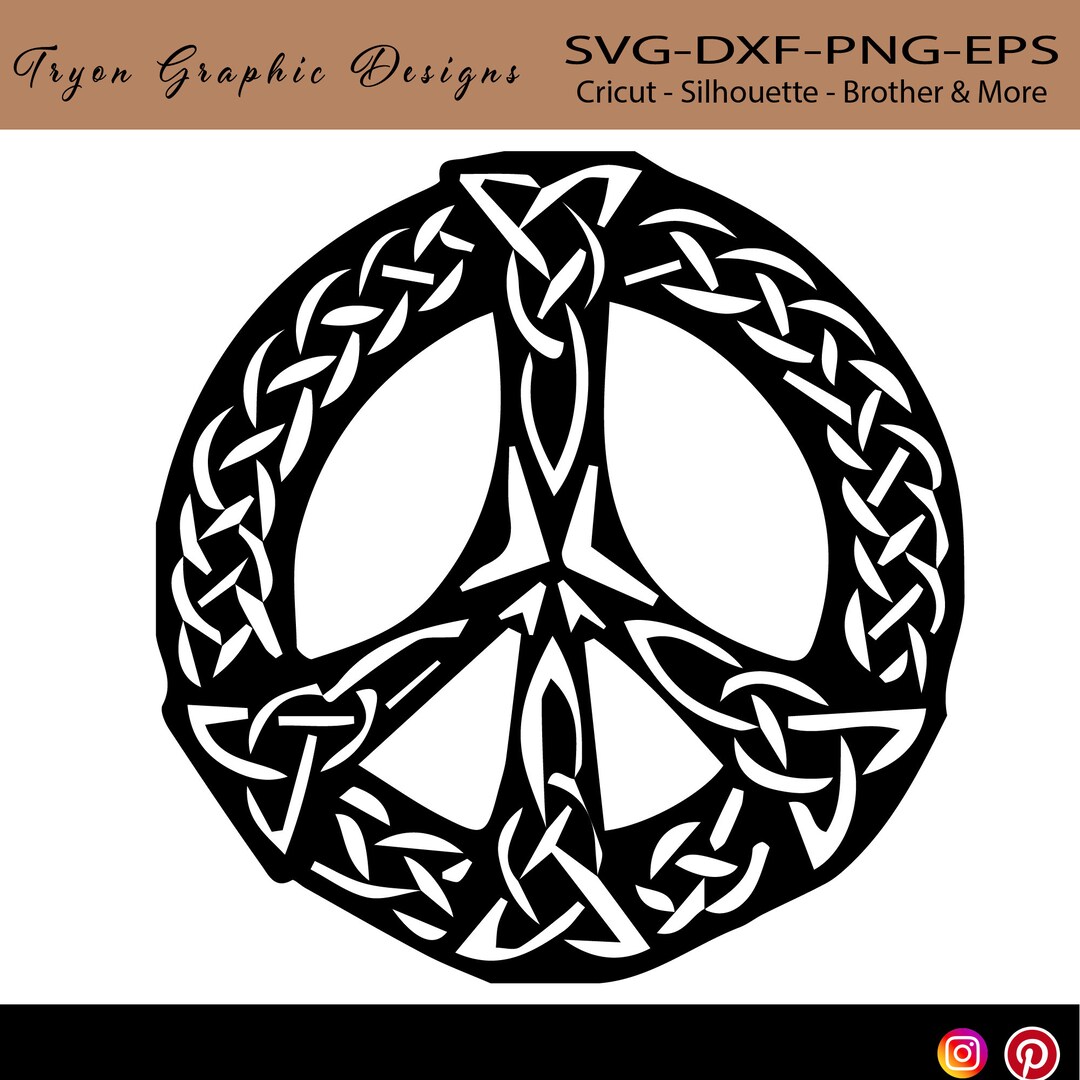 Celtic Peace Svg-1960 Peace Symbol-peace Sign T-shirt Svg - Etsy
