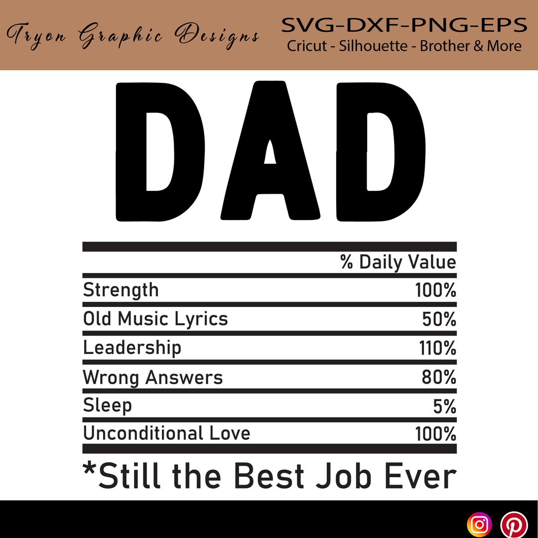 Dad Best Job Ever Svg-dad Life Svg, Dad Tshirt Svg,dad Svg-cricut ...