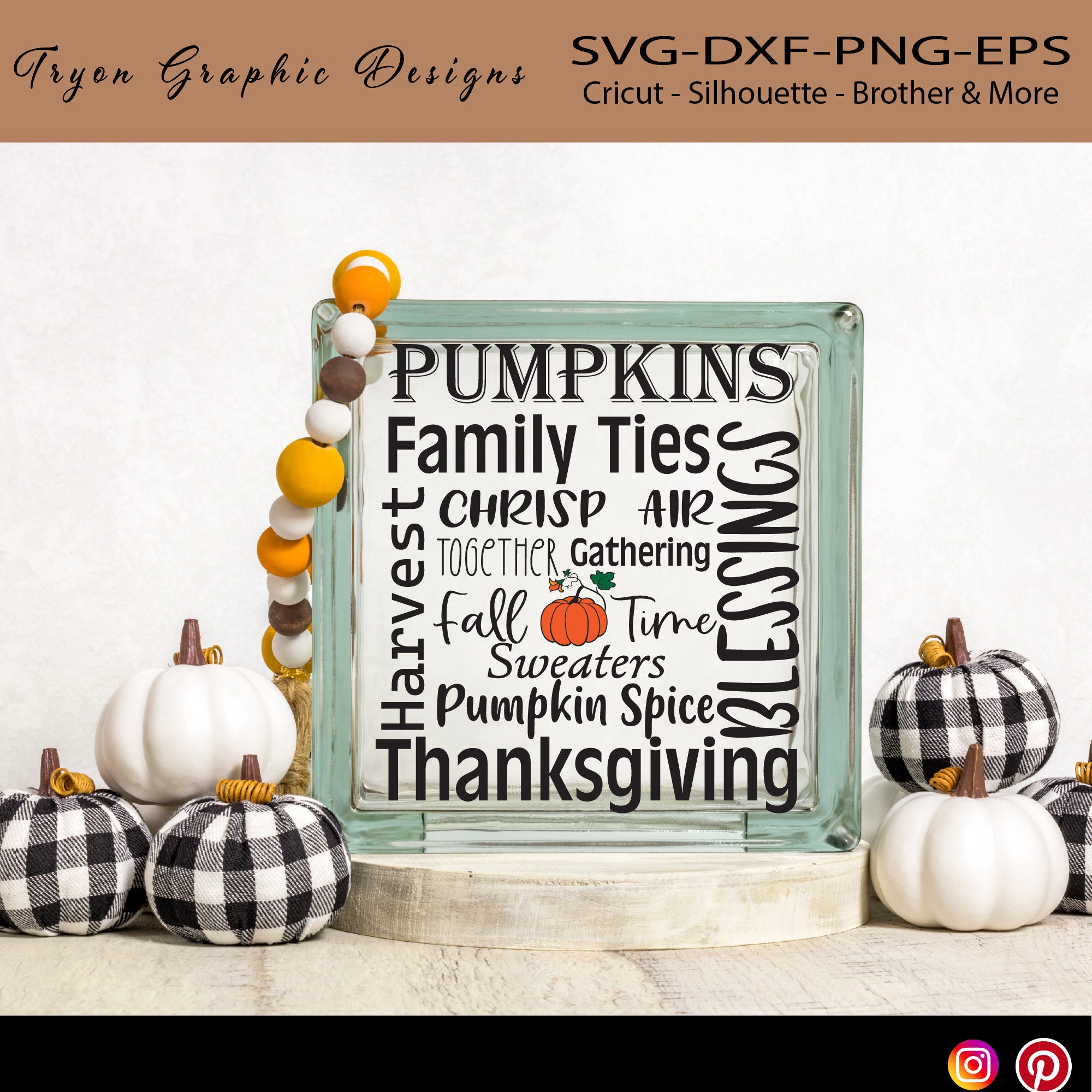 Fall Words Svg Fall Svg-harvest Time Svg-svg for - Etsy
