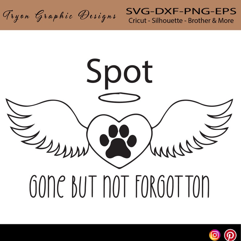 Gone but Not Forgotten Svg-dog Svg-pet Svg-cricut-silhouette - Etsy