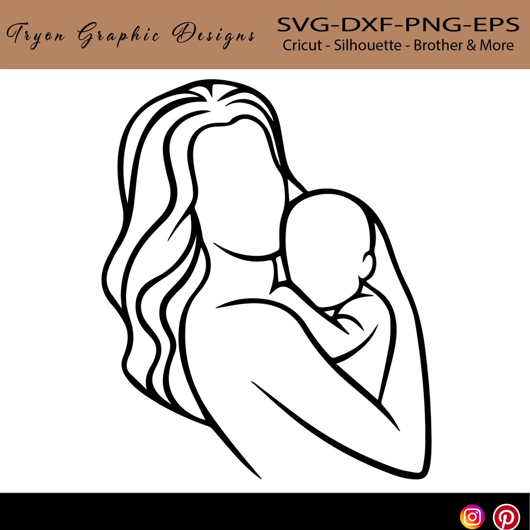 Mother and Child Svg-mothers Day Svg-new Baby-pregnancy Life-mom Life ...
