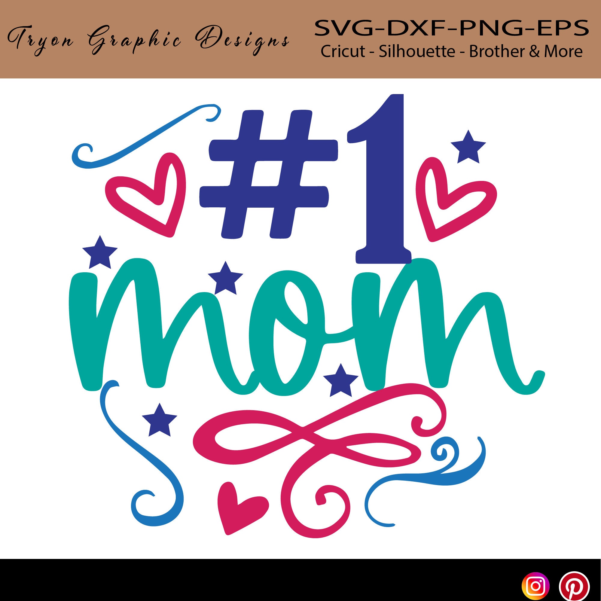 Number 1 Mom Svg-mom Life Svg, Mom Tshirt Svg, Mom Svg - Etsy
