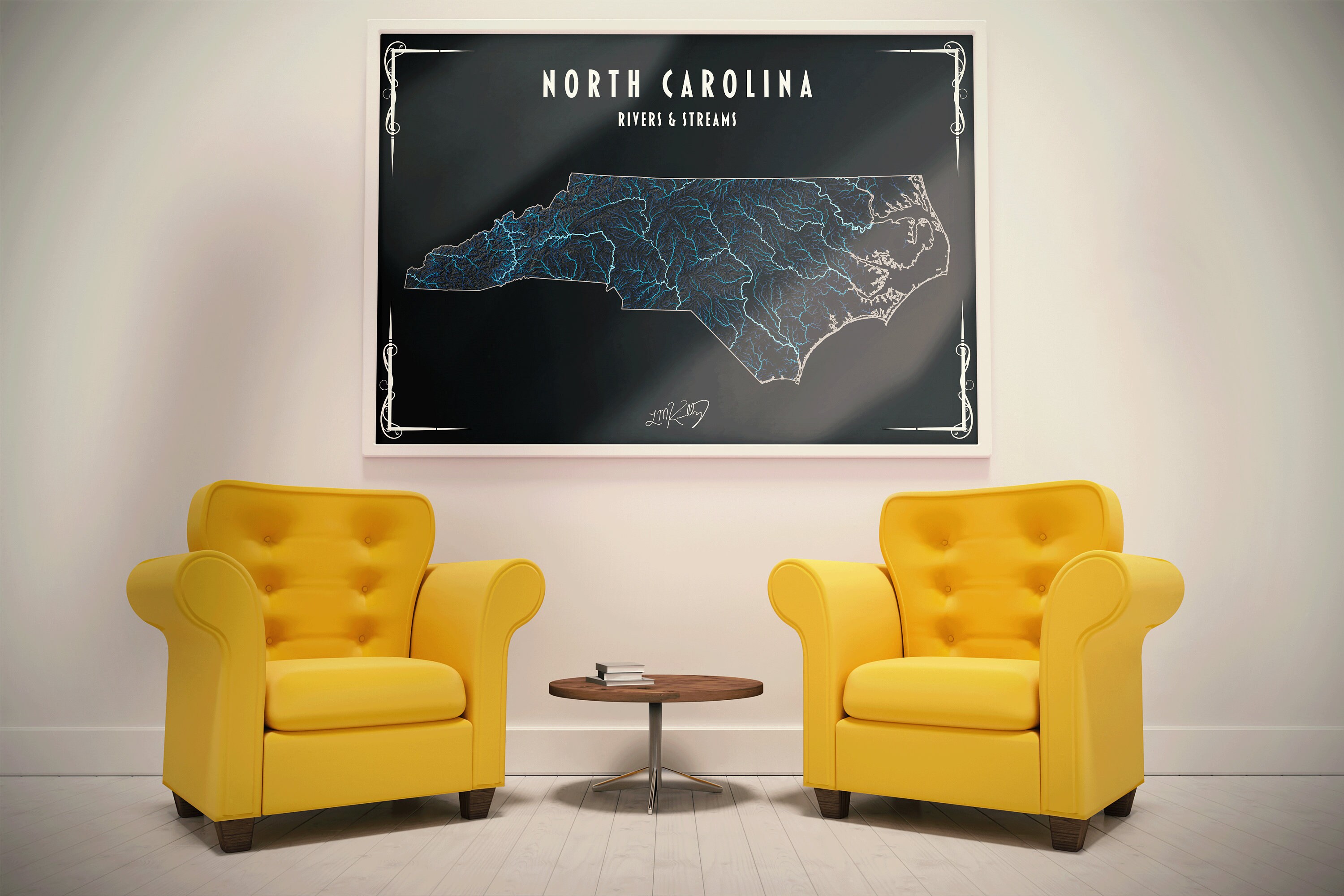 North Carolina River Map Poster Print High Resolution Wall Art - Etsy North Carolina River Map Poster Print High Resolution Wall Art - Etsy