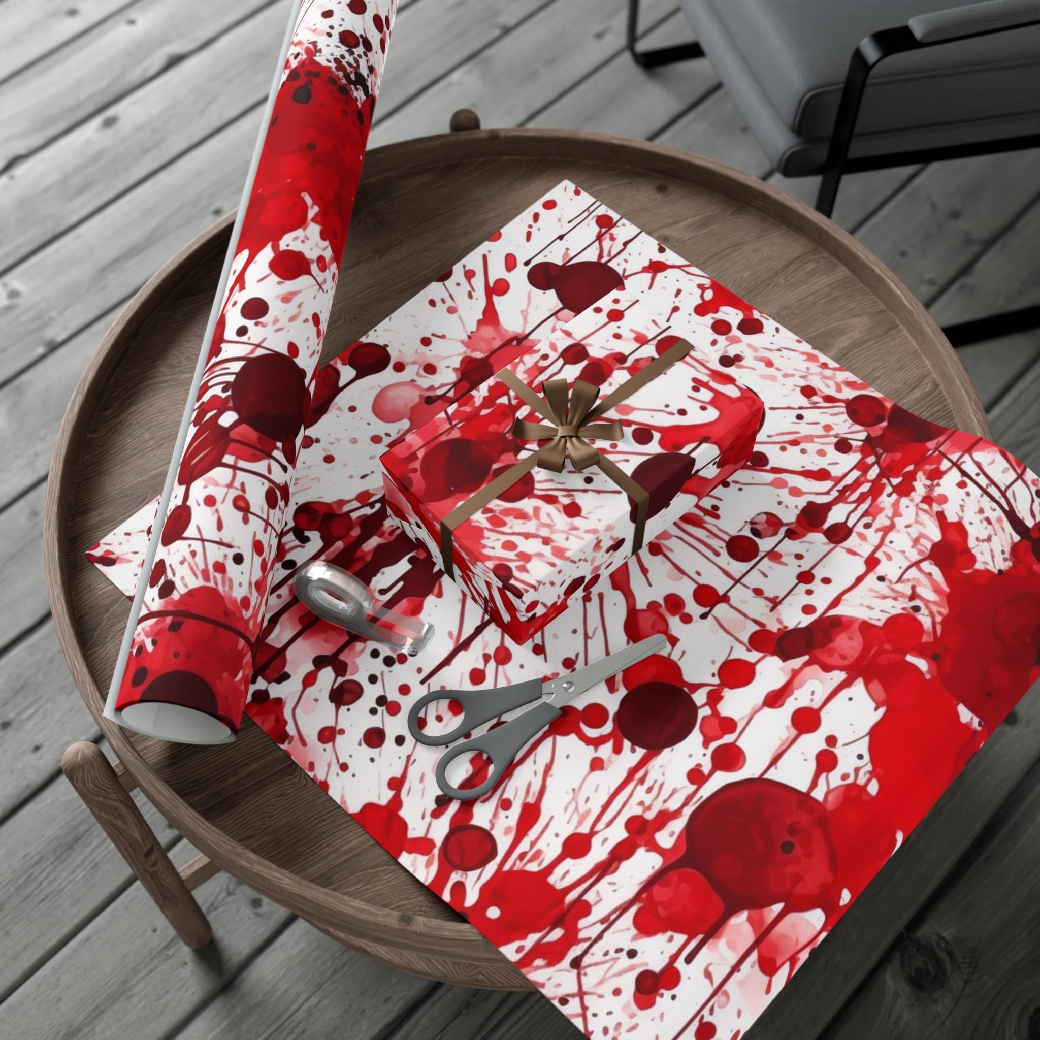 Blood Splatter Gift Wrap - Etsy