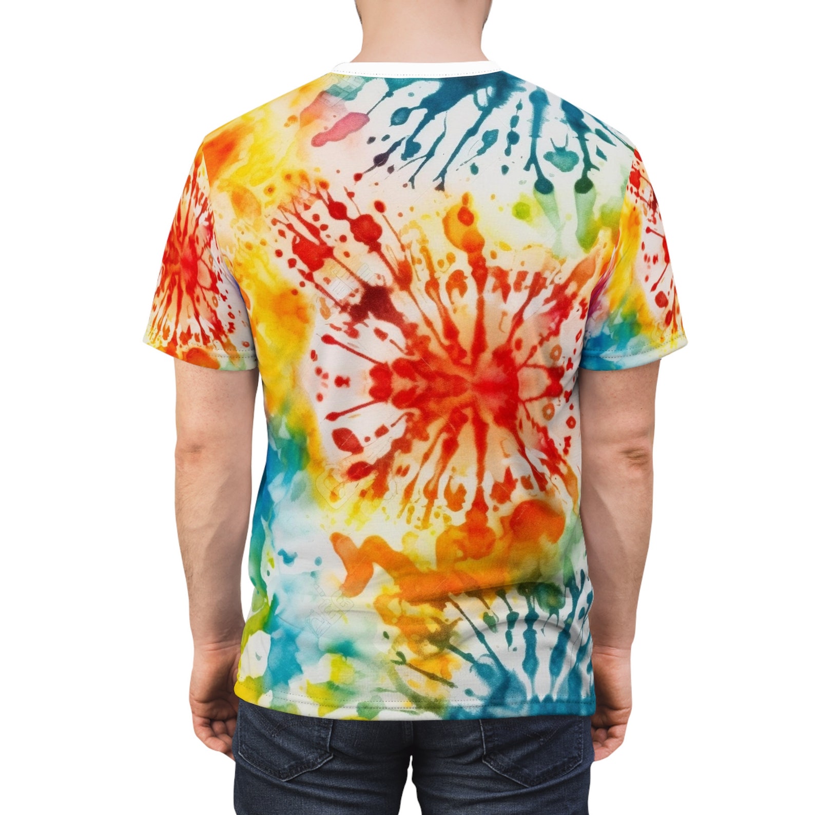 Primary Color Tie-dye Shirt - Etsy