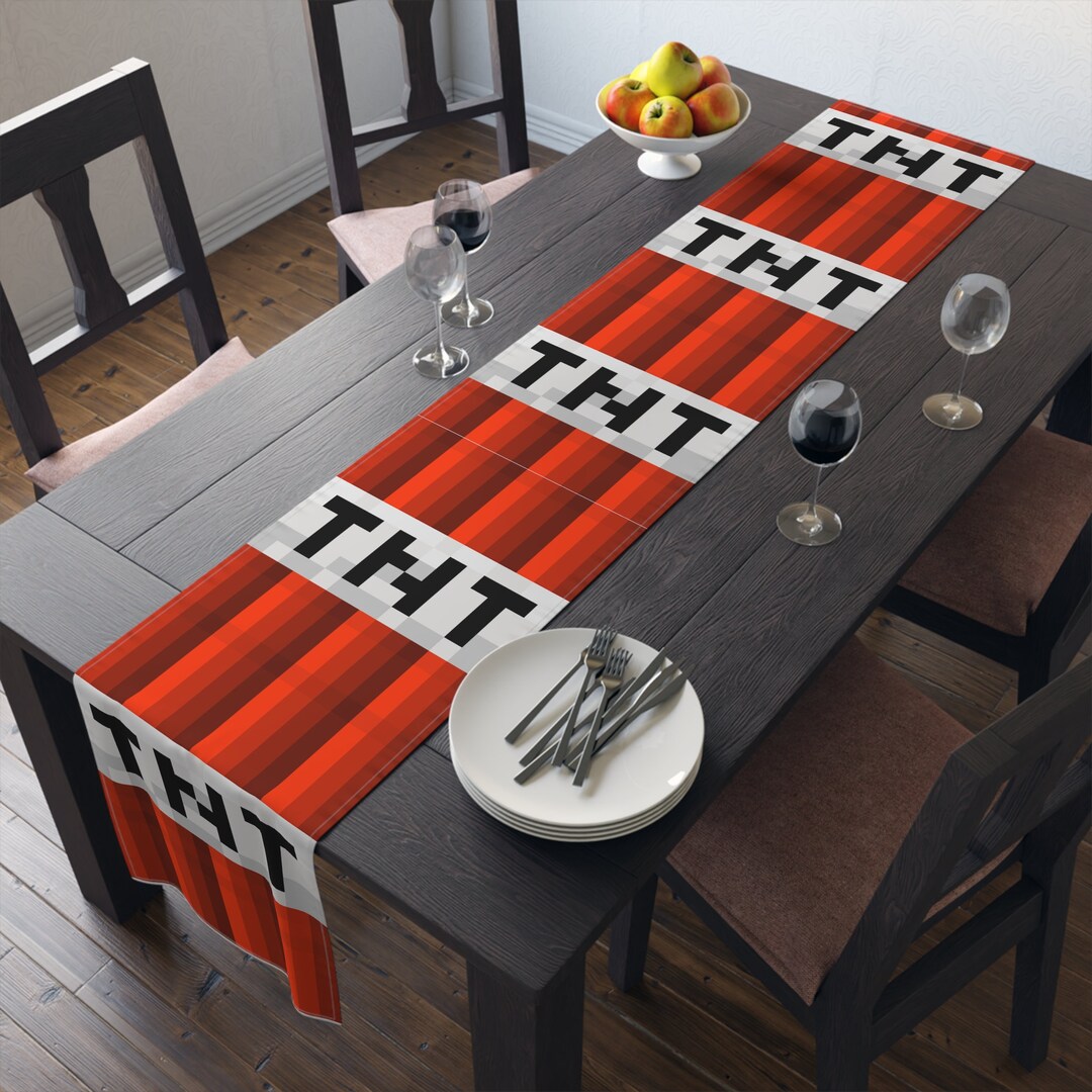Minecraft TNT Table Runner - Etsy