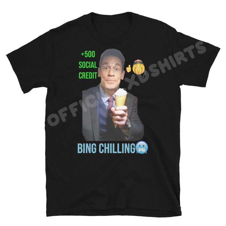 Bing Chilling John Cena Chinese Funny Meme T-shirt - Etsy